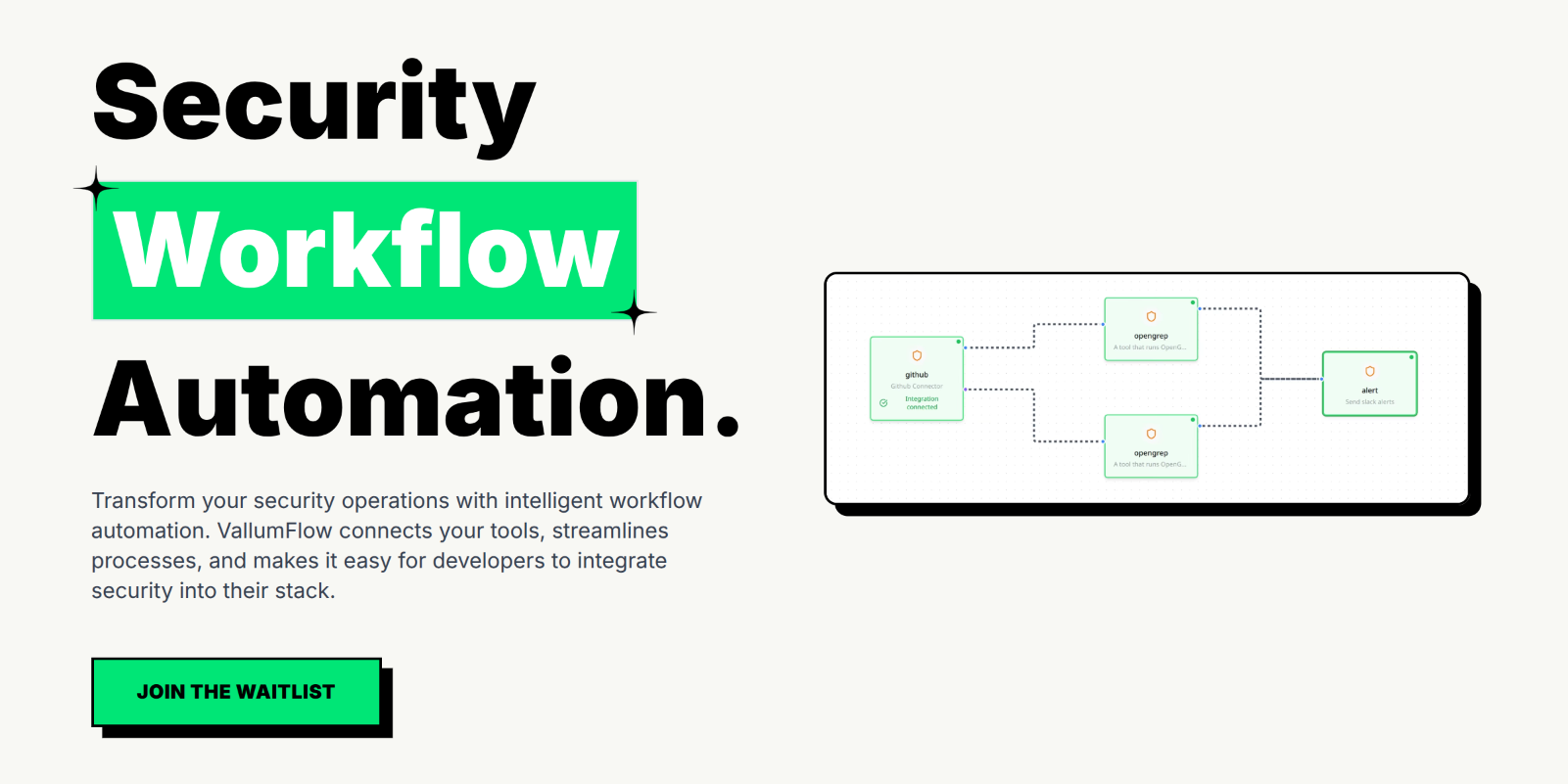 VallumFlow - Security Workflow Automation Platform